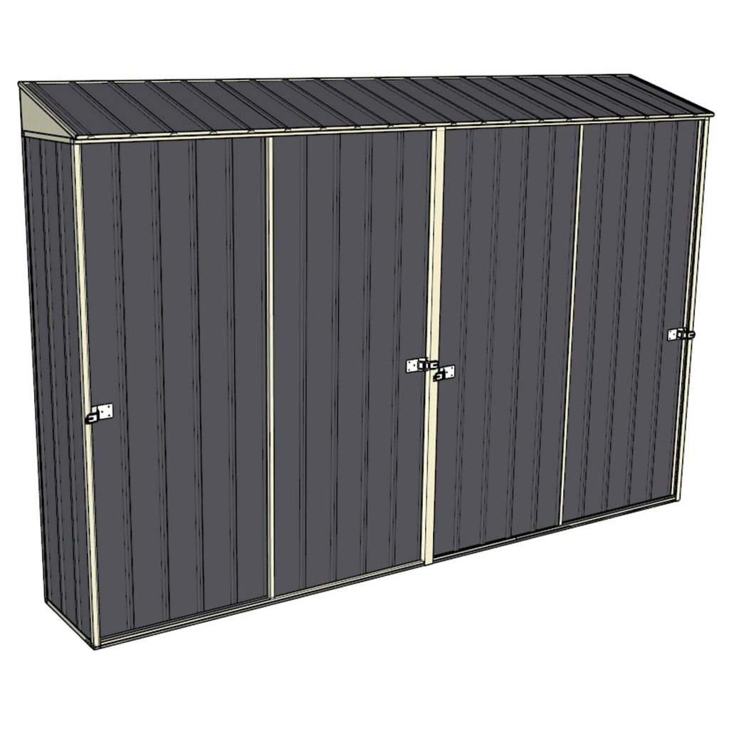 locker 0.4 x 3.0 four sliding side doors