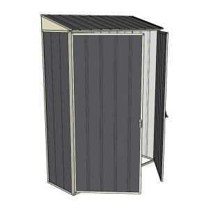 Lawn Locker 0.4mt x 1.5mt Skillion No End Door
