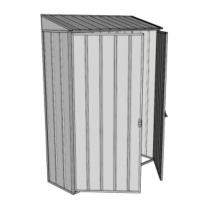 Lawn Locker 0.4mt x 1.5mt Skillion No End Door